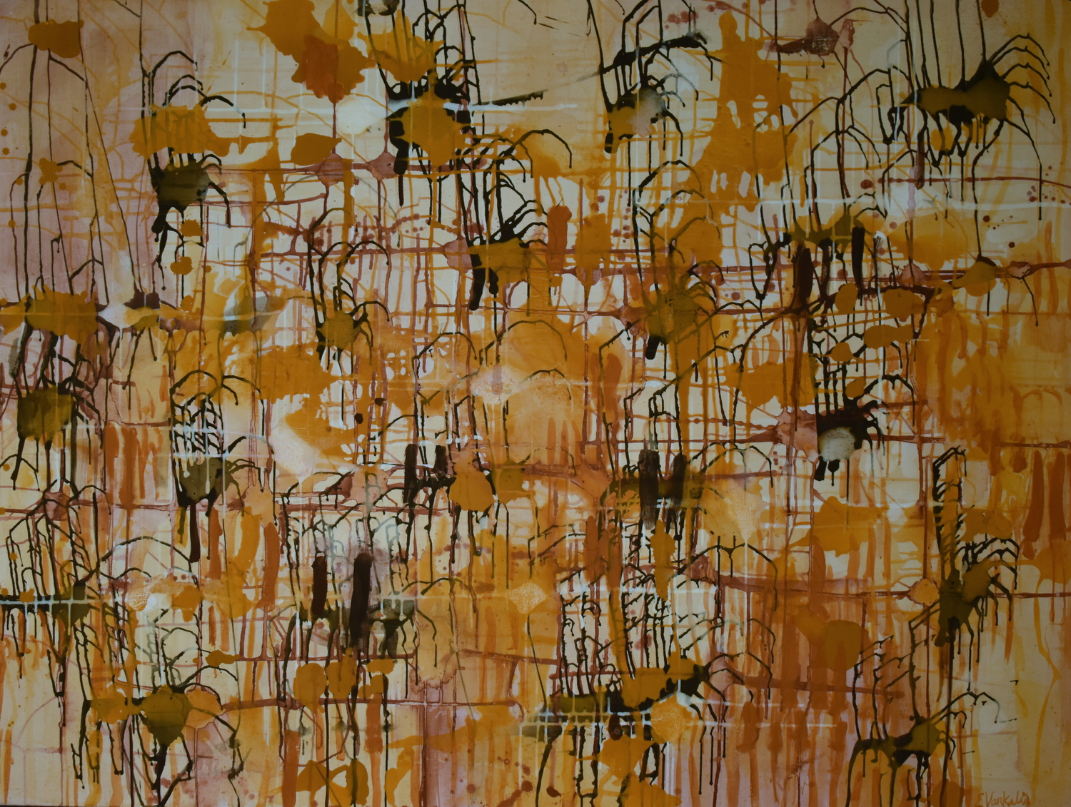 Nendrės, 2012, drobė, akrilas, 150x200 cm | Kauno langas