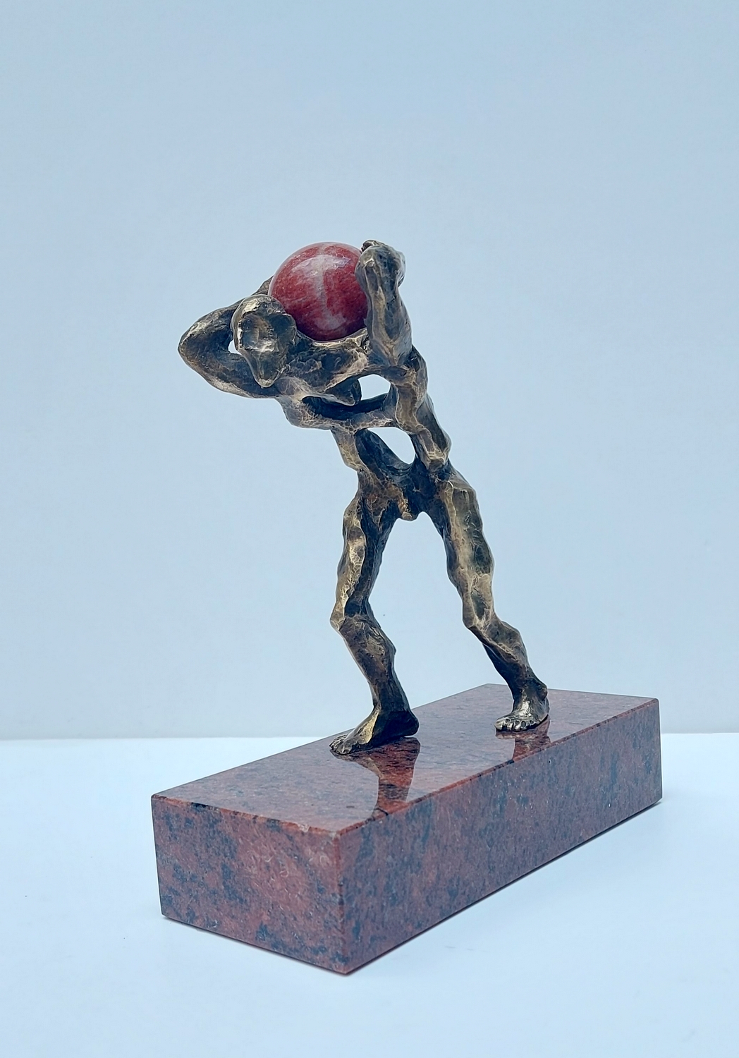 Sisyphus, 2012, bronze, agate, marble, h 21 cm, 6/10 | Kauno langas