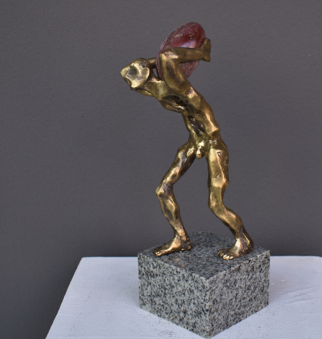 Sizifas, 2012, bronza, radonitas, h24cm, 4/10 | Kauno langas