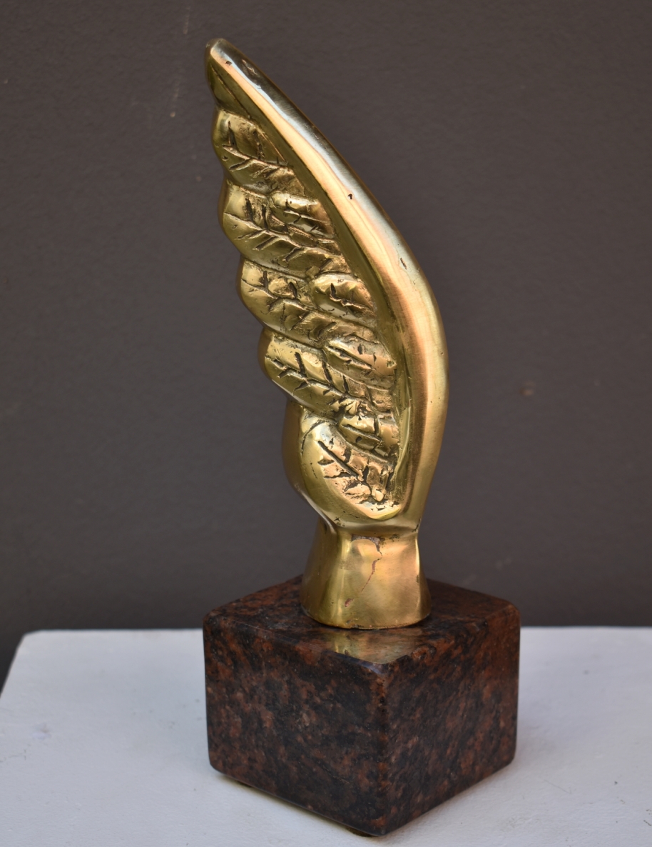 Sparnas, 2021, bronza, h 26cm | Kauno langas